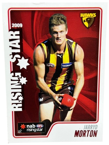 2009 AFL HERALD SUN CARD (RISING STAR - ROUND 13) RS13 Jarryd MORTON ...