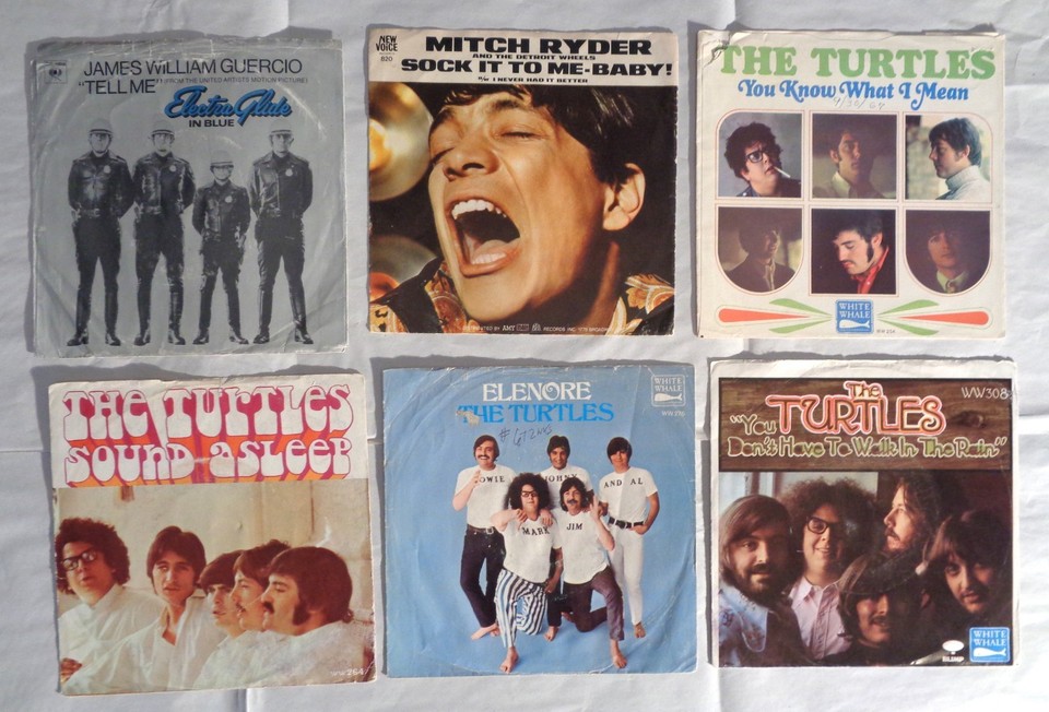 Lot of 54, Rock Bands 45 RPM Record, 1960's - 70's "Picture Sleeves ...
