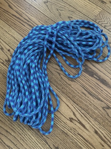 Heavy Duty Professional Climbing rope ~30 feet long, ~11mm thick used ...