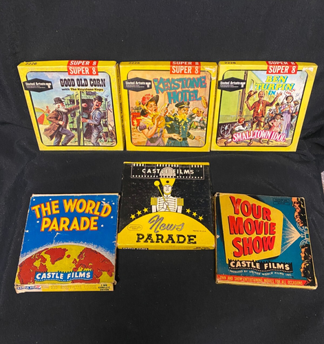 6 Vintage Super 8mm Film Lot Castle Films (#177, 114, 230) & Super 8 ...