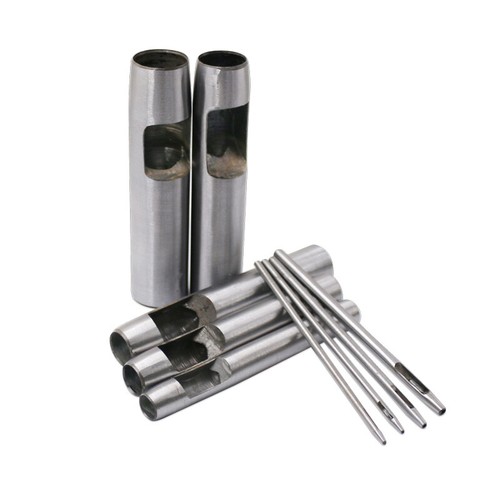 DIY Craft Round Steel Leather Punch Hole Tools Puncher Carbon Tool Sets ...