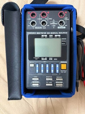 HIOKI SS7012 DC SIGNAL SOURCE Handy Calibrator with Carrying Case 9380 ...