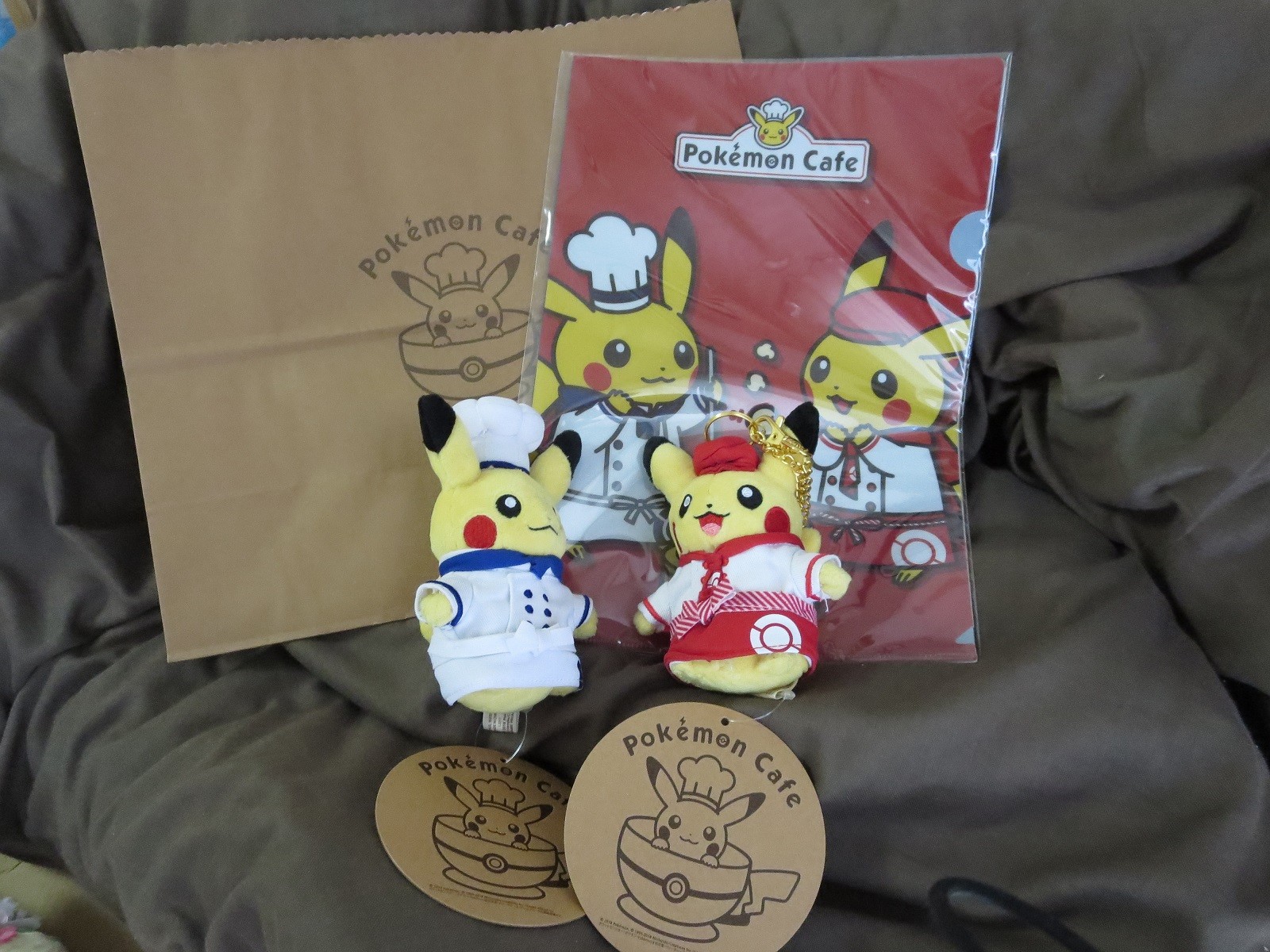Pokemon Cafe PreOrder limited Waitress Chef Pikachu Puppet Set Japanese ...