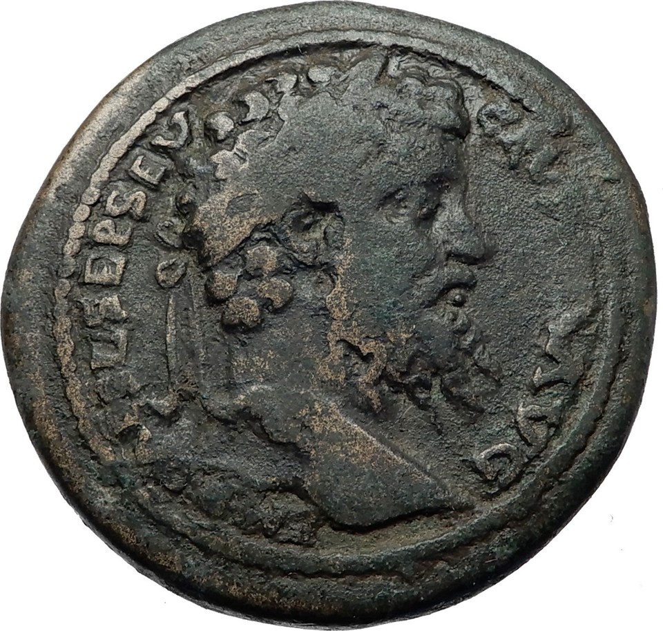 SEPTIMIUS SEVERUS Medallic Huge Ancient Roman Coin ANTIOCH Mên MOON GOD ...