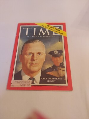 1958 July 7, TIME Weekly Magazine, Police Commissioner Kennedy (CP201 ...