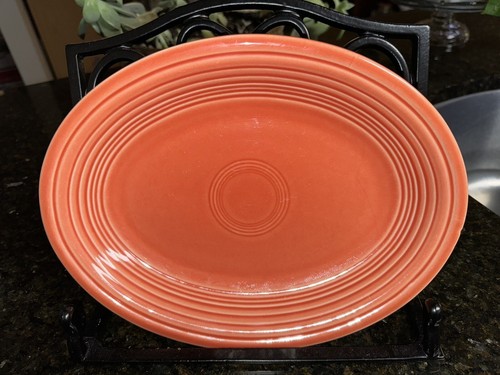 Fiestaware Medium Oval Platter 11.5" Orange Poppy FIESTA HLC, Homer ...