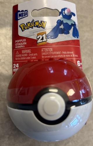 MEGA Pokemon Popplio With Poke Ball Building Set NEW | eBay