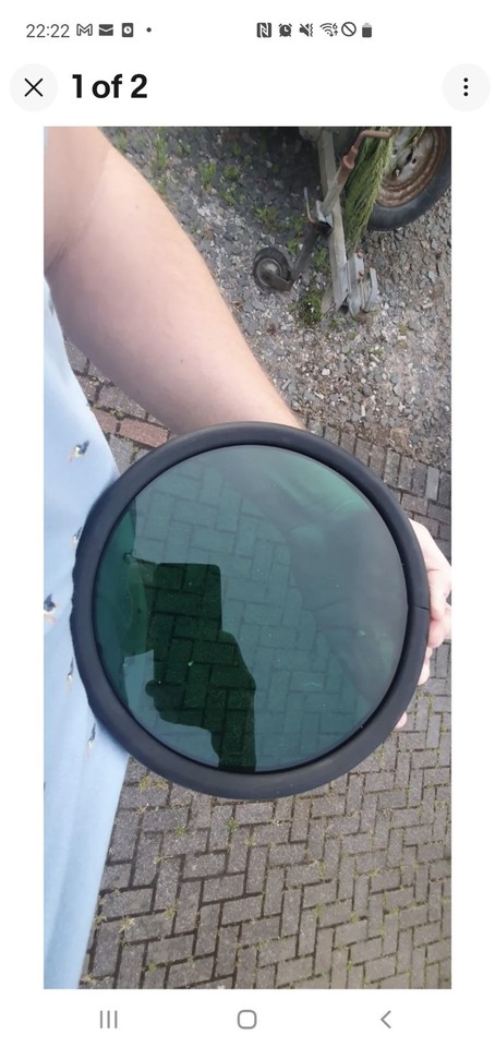 Railway Distant semaphore signal Lenses Yellow AND Green With Rubber ...