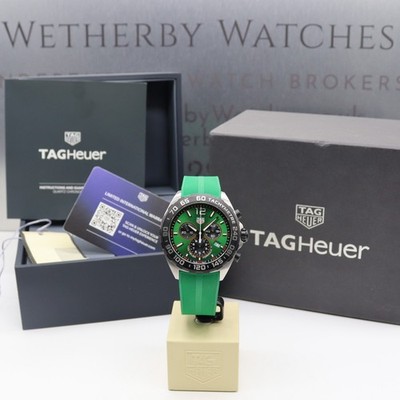 Tag Heuer Formula One green watch CAZ101AP just serviced 1 year ...