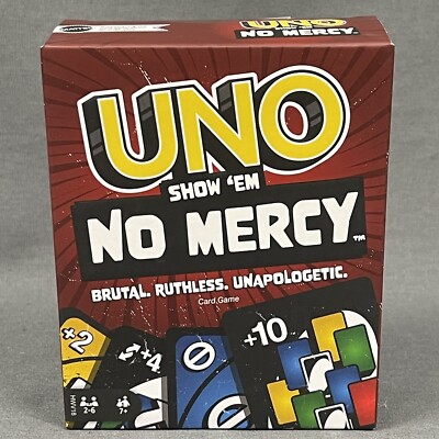 2023 UNO Show 'Em No Mercy Card Game New Factory Sealed Tik Tok ...