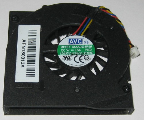 AVC Ultra Thin 5V DC 55mm Laptop Blower Fan - BAAA0508R5H - 1.25" Wires ...