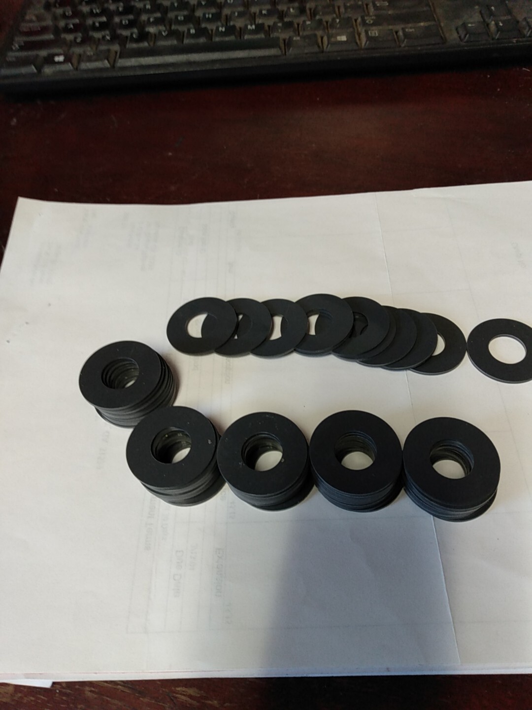 Lot Of 60 PVC Flat Washers 1/2" ID X 1-1/4"OD | eBay