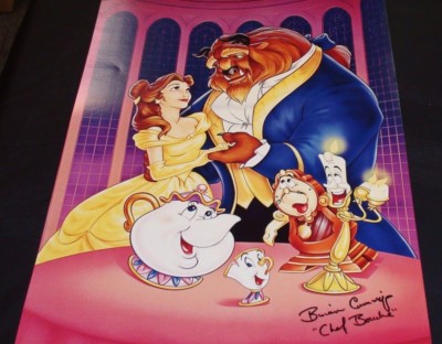 Beauty and the Beast 11x17 inch lithograph signed by Brian Cummings ...