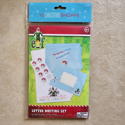 ELF Movie Letter Writing Set Christmas Stationary Buddy Will Ferrell ...