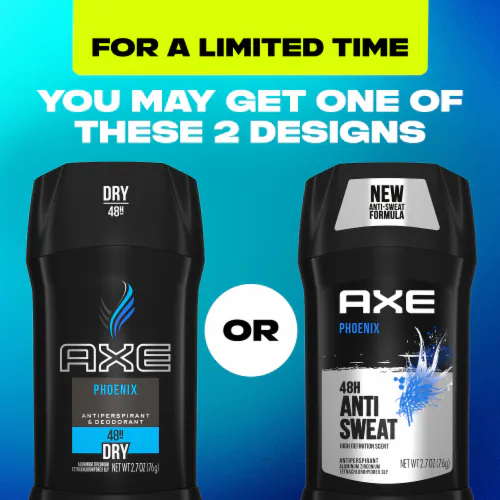 Axe Phoenix Antiperspirant for Men Crushed Mint & Rosemary (2.7 oz ...