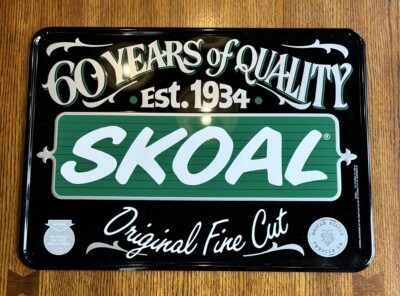 SKOAL Vintage Metal Advertising Sign 1994 "60 YEARS OF QUALITY, EST ...