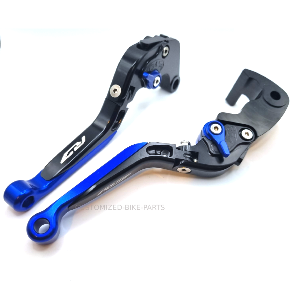 YAMAHA YZF-R7 2022-2025 Blue/Black Adjustable Extendable Brake & Clutch ...