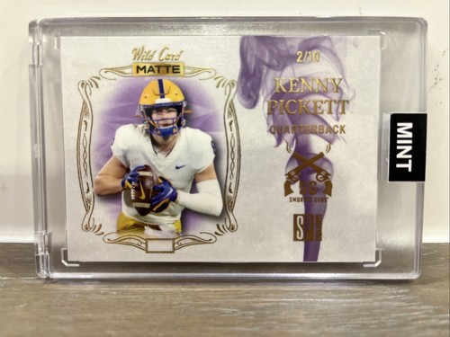 Kenny Pickett GOLD /10 2022 Wild Card SP Exclusive Matte Smoking Guns ...