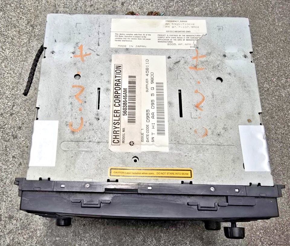 Dodge Jeep Chrysler Navigation Radio 6 Disc CD Changer Display ...