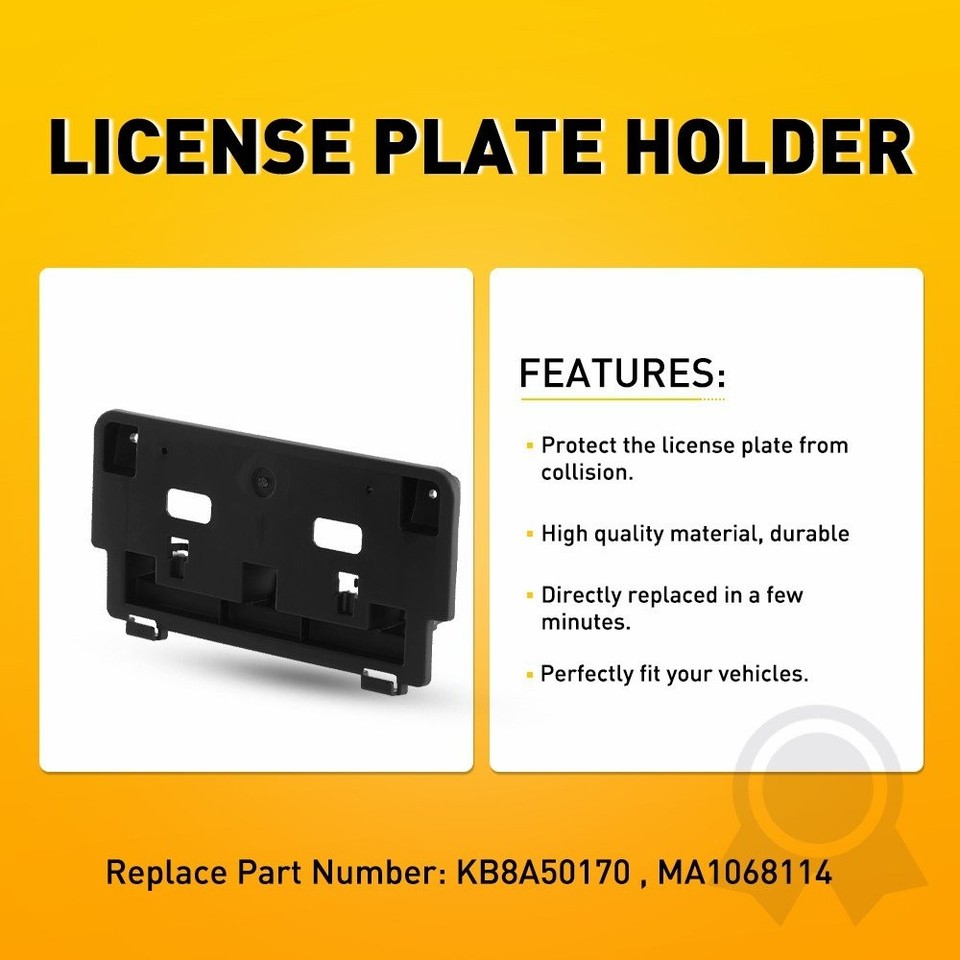 Mounting Frame Fits 2017-21 Mazda CX-5 Front License Plate Bracket Tag ...