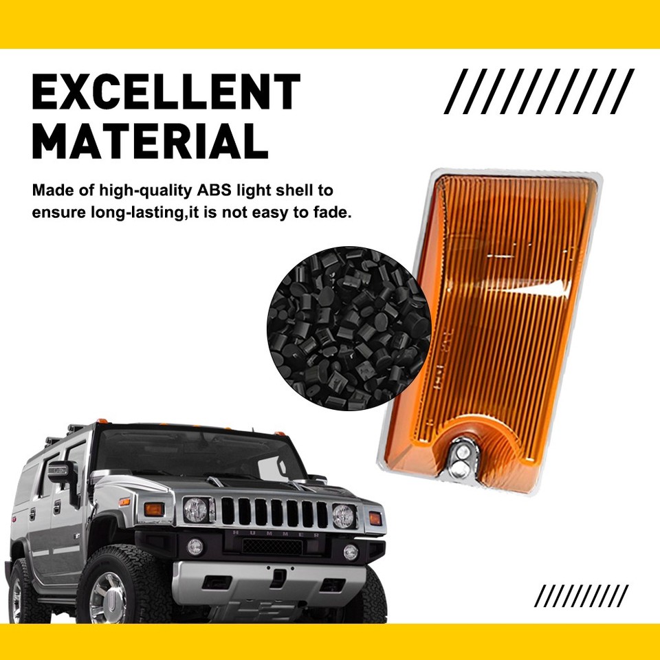 Amber/Red Lens Top Roof Cab Marker Light Housing Cover 10/Set For ...