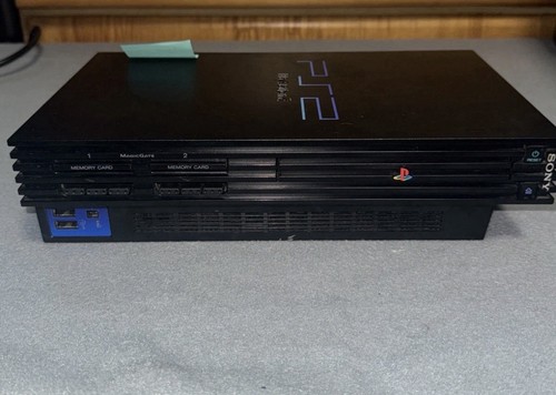 Sony PlayStation 2 PS2 SCPH-39001 Black Fat Console - Working Read ...