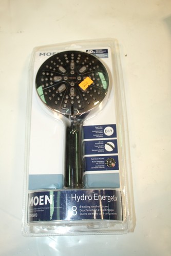 NEW Moen Hydro Energetix 8 Setting Shower Head Mediterranean Bronze ...