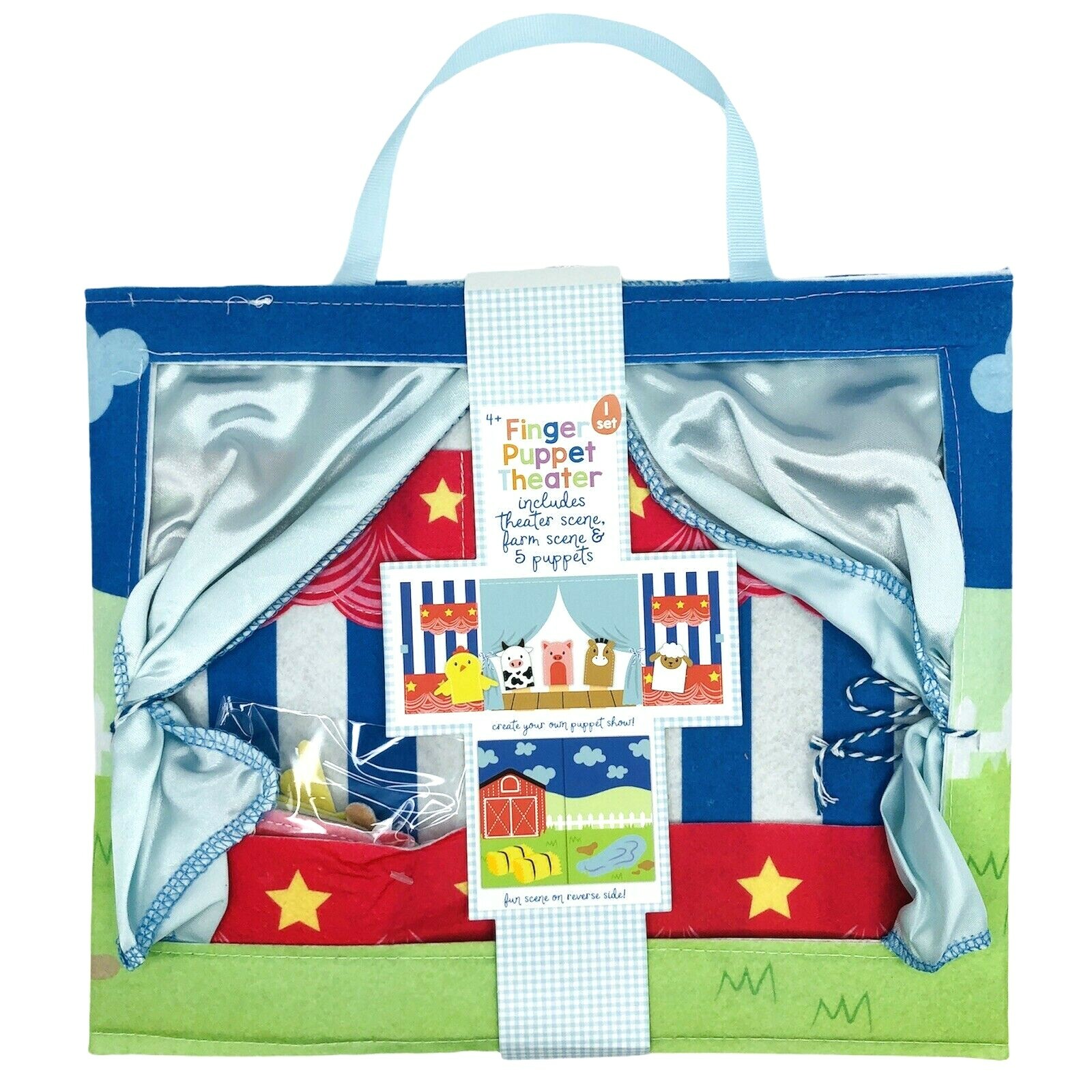 Target Bullseyes Playground Finger Puppet Theater Farm Animal Barn ...