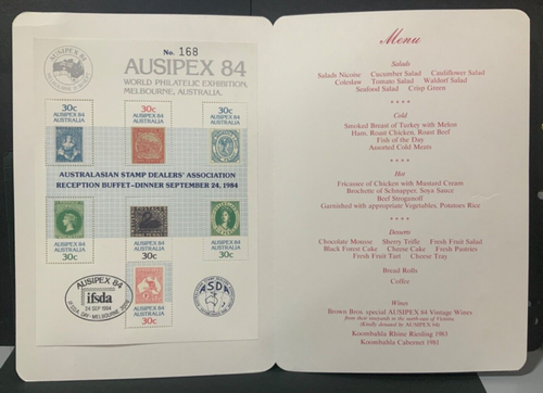 1884 AUSIPEX M/S OVERPRINTED ASDA on the dinner menu RARE!!!!! LFW 20 ...