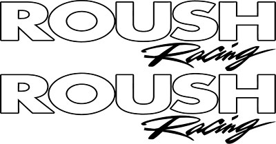 Roush Racing Mustang Cobra logo Decal/Sticker -- 1 PAIR | eBay