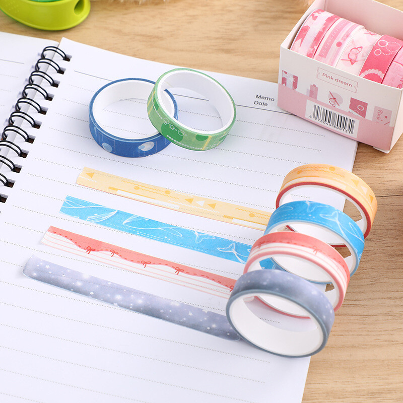 Creative Cartoon And Paper Ledger Tape Set With Small Fresh Sticker ...