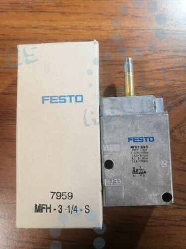 1pcs NEW FESTO MFH-3-1/4-S 7959 PLC Solenoid Classic Valve 230VDC ...