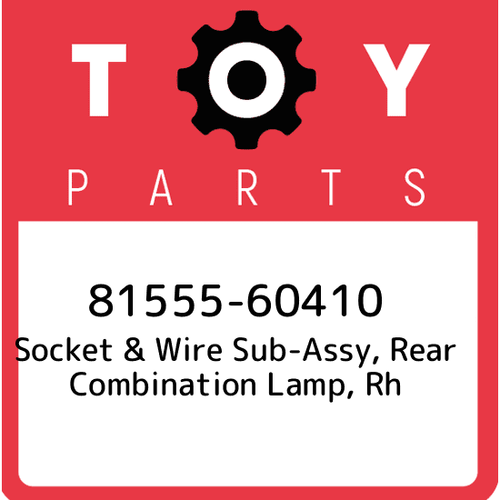 81555-60410 Toyota Socket & wire sub-assy, rear combination lamp, rh ...