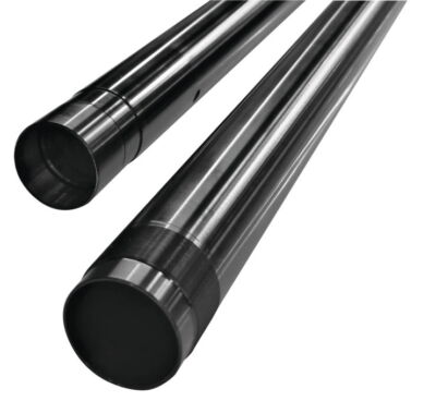 CUSTOM CYCLE BLACK +2" 43mm Inverted Fork Tubes for V-Rod Sportster ...