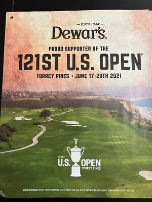 2021 Dewars US OPEN Ad From 2021 Torrey Pines | eBay
