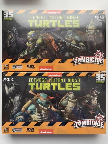 Zombicide Teenage Mutant Ninja Turtles Pack #1 & #2 SEALED TMNT IDW ...