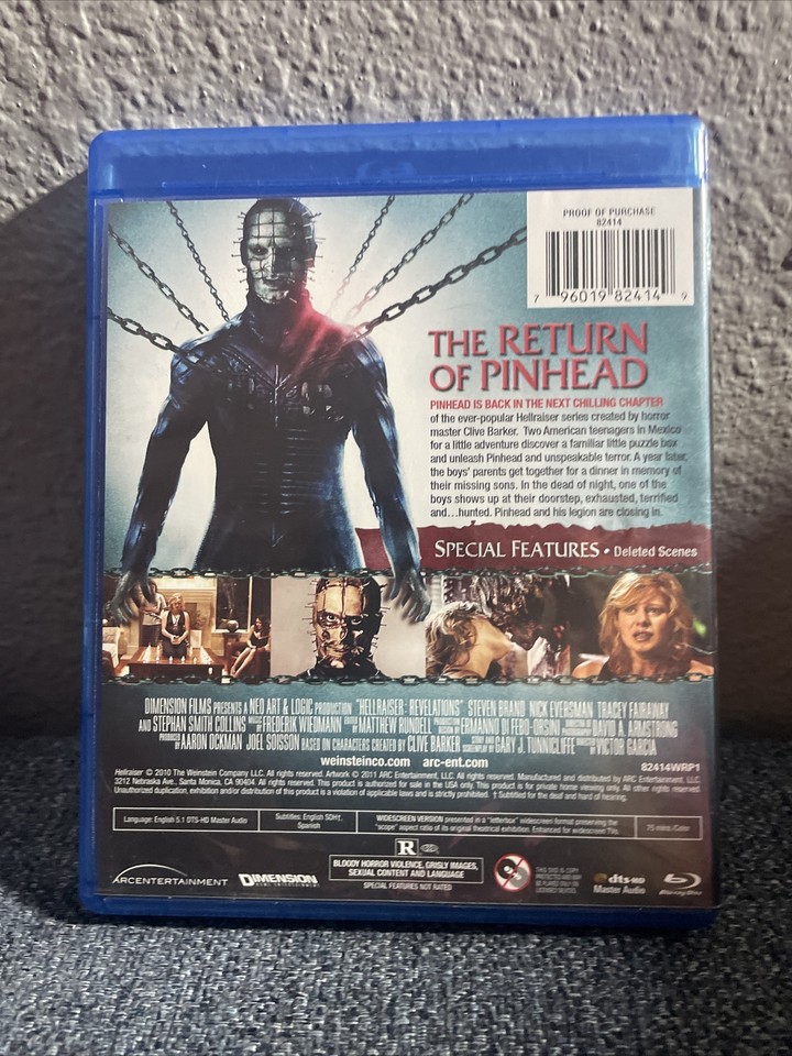 Hellraiser: Revelations (Blu-ray 2011) Dimension Extreme Horror RARE OOP 796019824149 | eBay