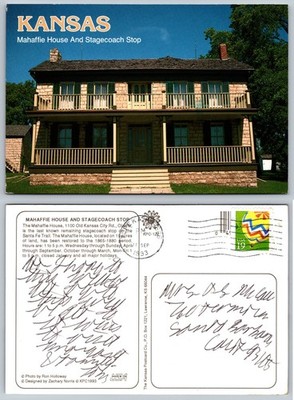 Continental Mahaffie House And Stagecoach Stop Postcard | eBay