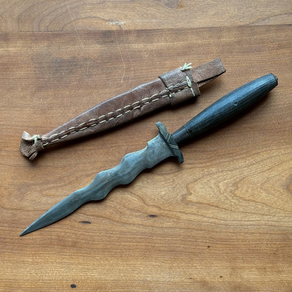 PHILIPPINE KRIS DAGGER WITH SHEATH 12"Length | eBay