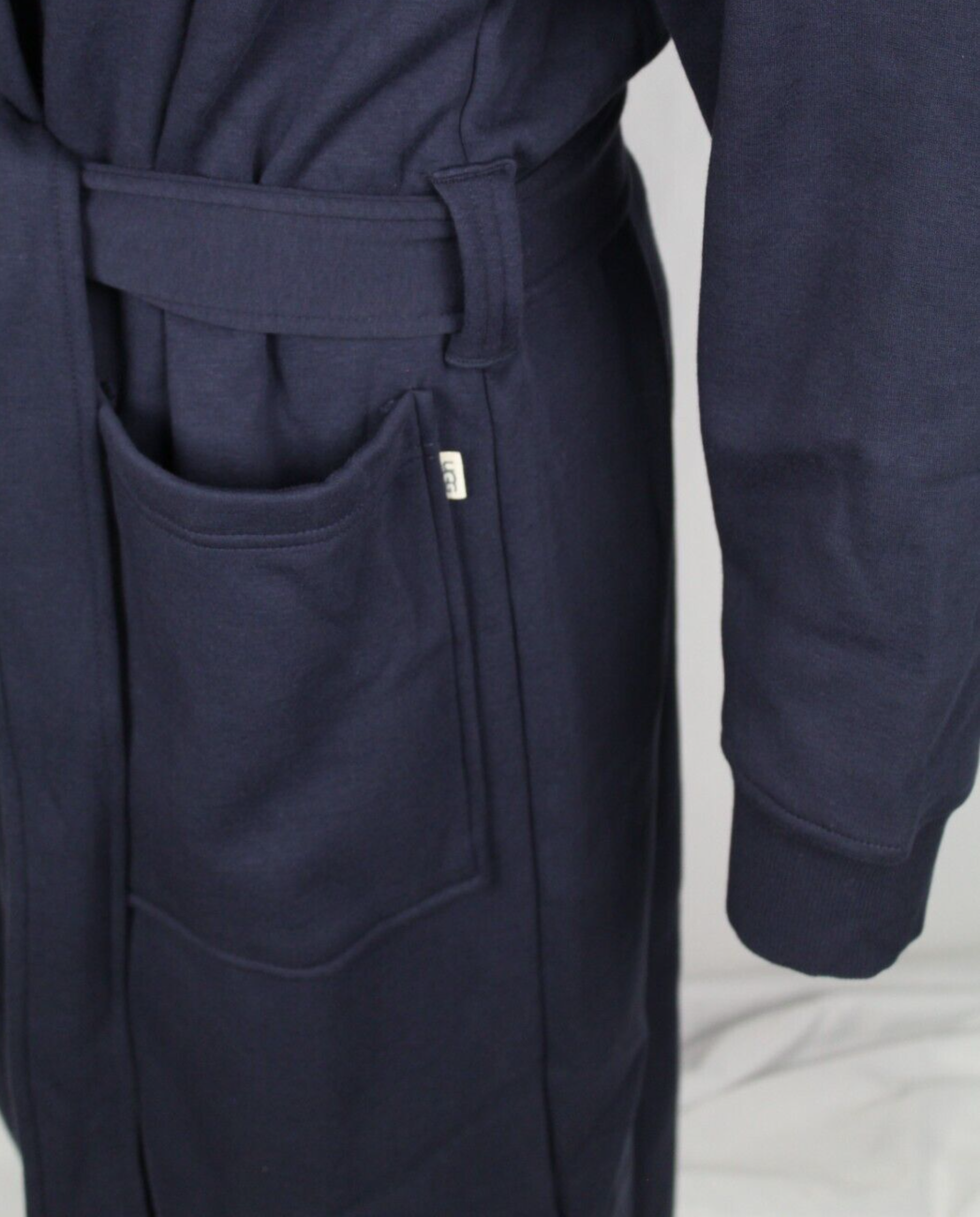 Ugg Men's Robe Leeland Hooded Hoodie Pockets Super Soft Navy Blue ...