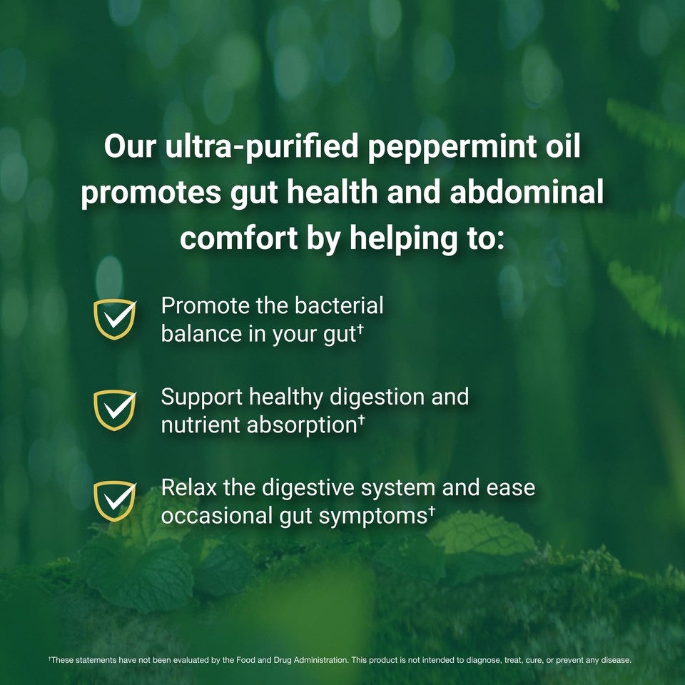 IBgard 48 Count Peppermint Oil Capsules for Daily Gut Health and IBS ...