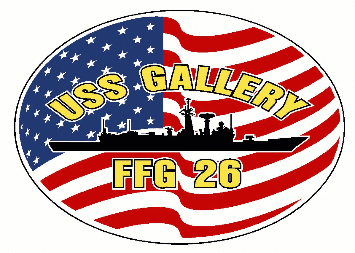 USS GALLERY FFG 26 Oval Decal / Sticker Military USN U S Navy S07 | eBay