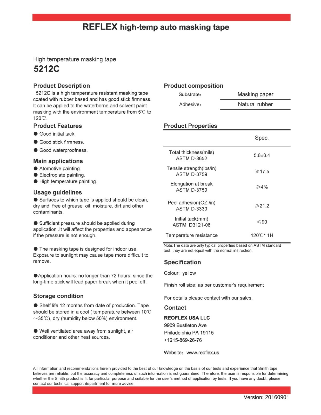 REOFLEX REFLEX PAPER AUTOMOTIVE REFINISH MASKING TAPE 1.5 INCH 24 ROLLS ...