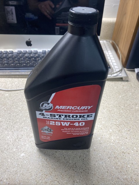 Mercury 25w-40 4 Stroke Engine Oil 92-8m0078627 6 Quarts for sale ...