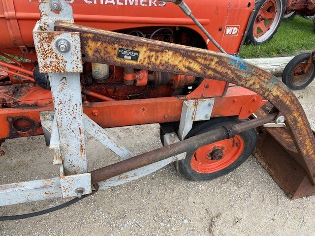 Kelley loader Original Patina trip bucket Allis Chalmers AC WD WD45 45 ...