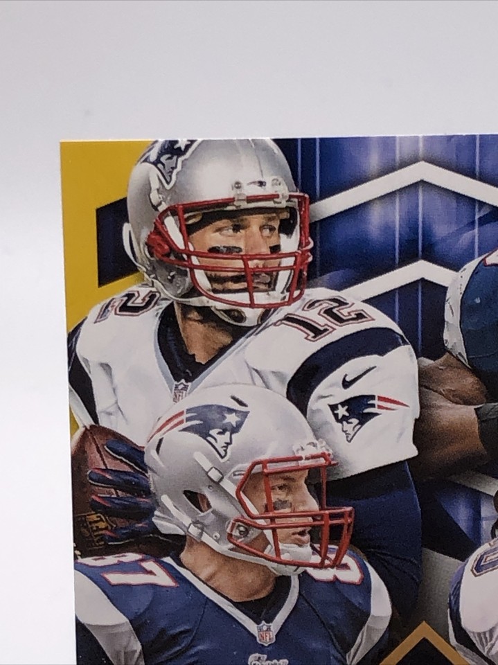 2015 Score Tom Brady Gronkowski TEAM LEADERS GOLD card #1 New England ...