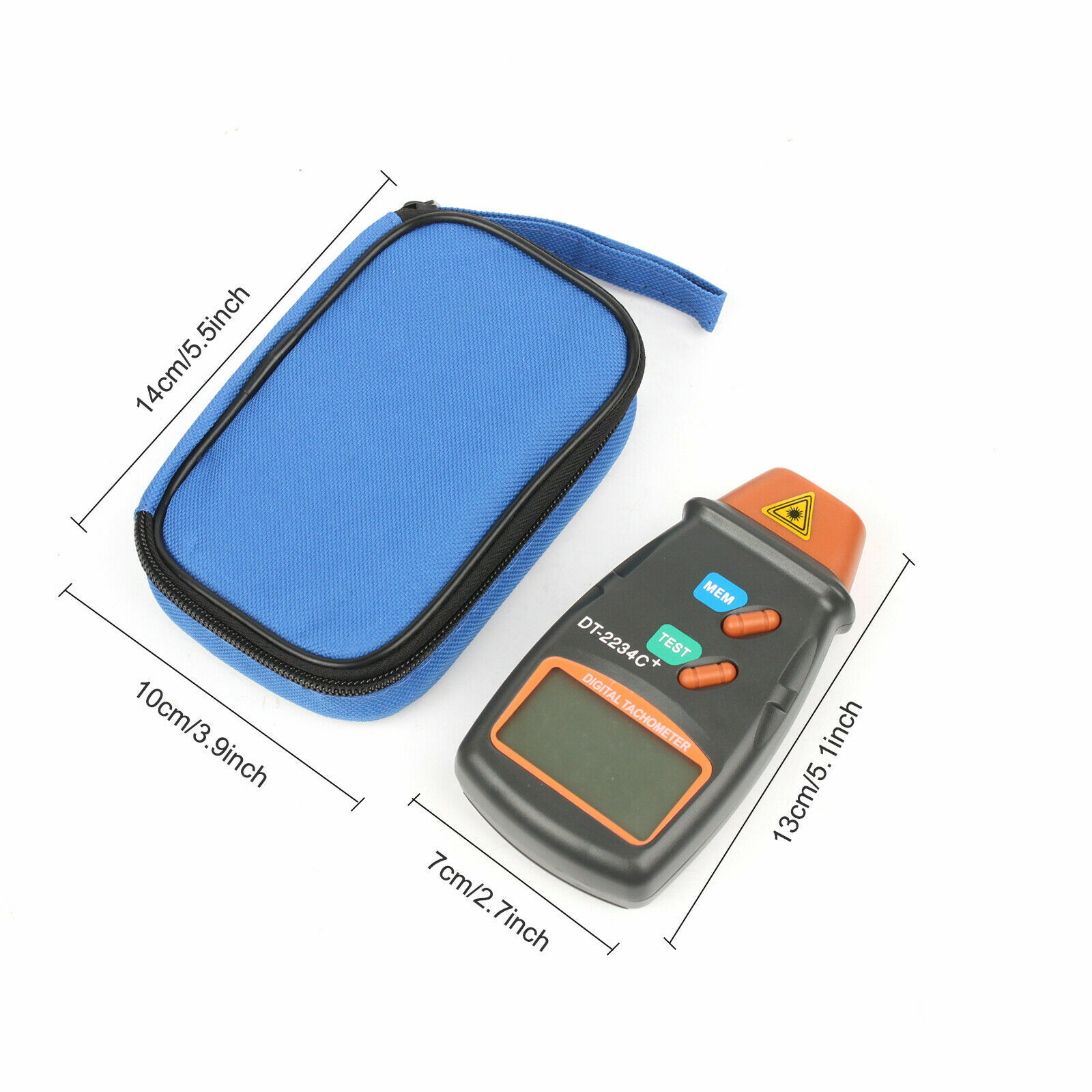 Handheld Digital Laser Tachometer RPM Test Tester Engine Motor Speed ...