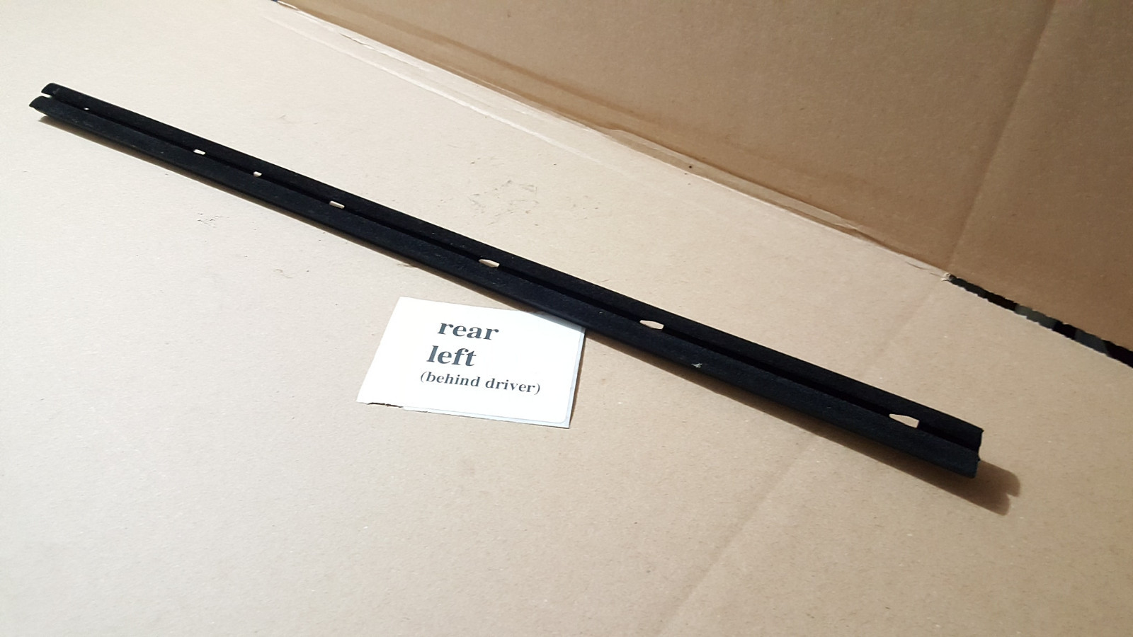 03-08 toyota corolla INNER weatherstrip rear left window sweep seal ...