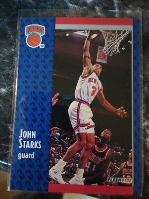 1991-92 Fleer Update John Starks Rookie Card | eBay