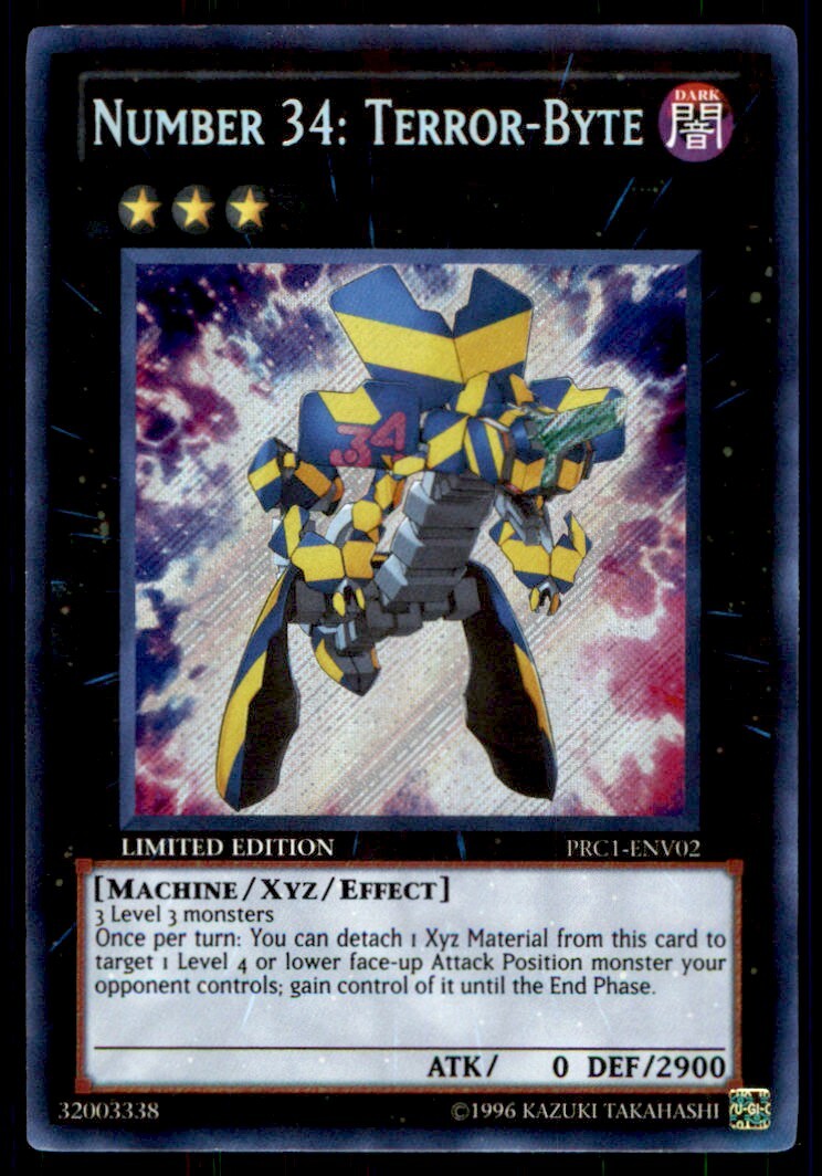 Yu-Gi-Oh! Number 34: Terror-Byte #PRC1-ENV02 Light Play | eBay
